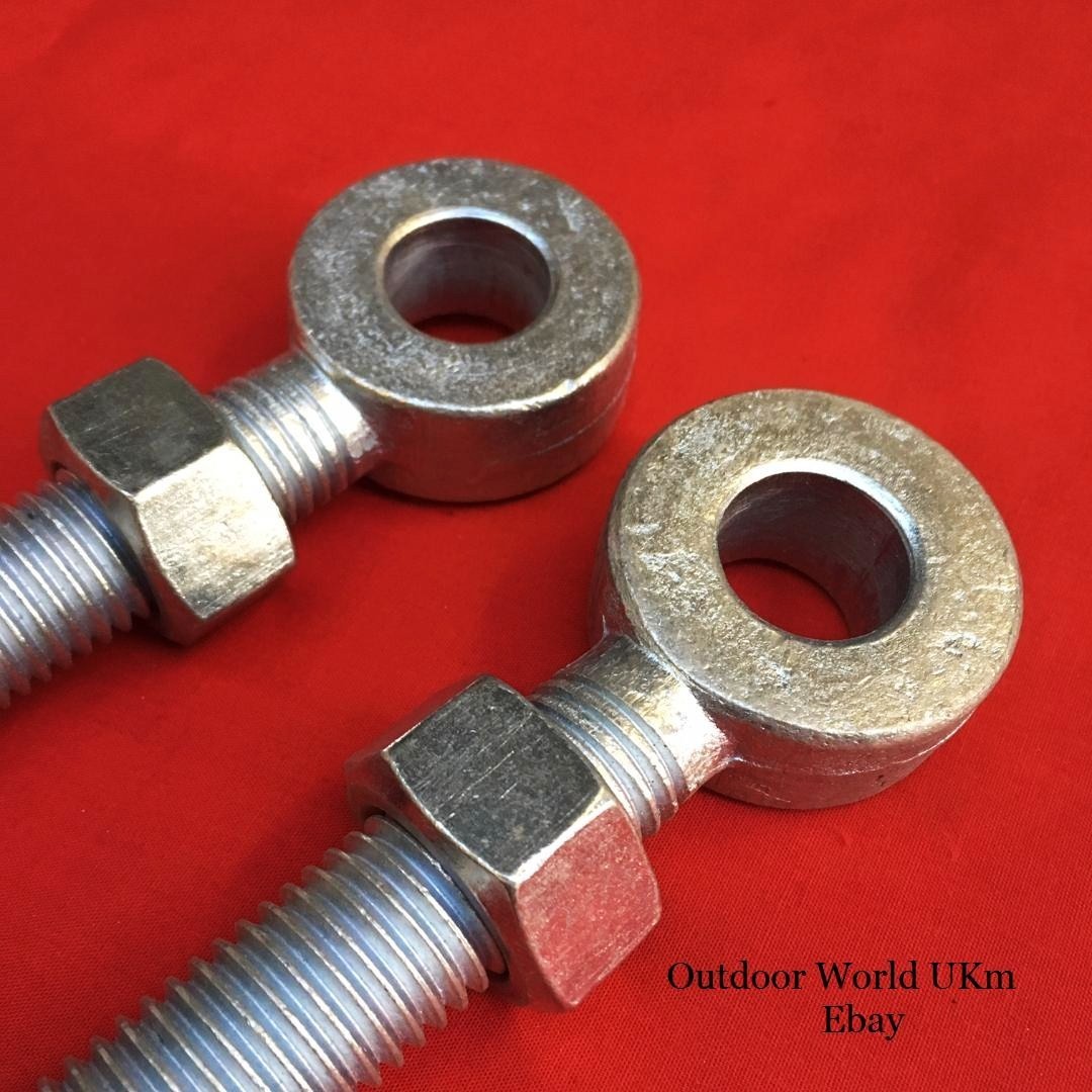 16MM GATE HINGES WROUGHT IRON ADJUSTABLE ZINC GALVANISED METAL FIXINGS ...