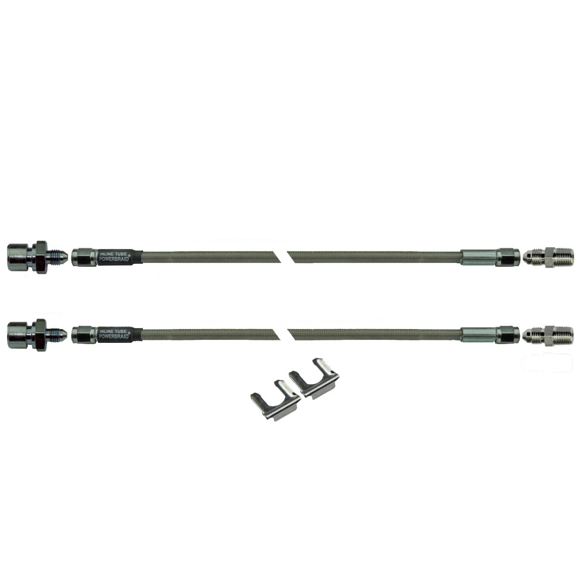 Stainless Braided Brake Hose Set 1/8" NPT TO 3/16 For Wilwood Calipers ...