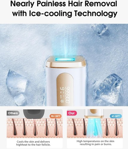 New Sealed Handheld IPL Laser Light Pulse Hair Removal Device 9 Gears ...