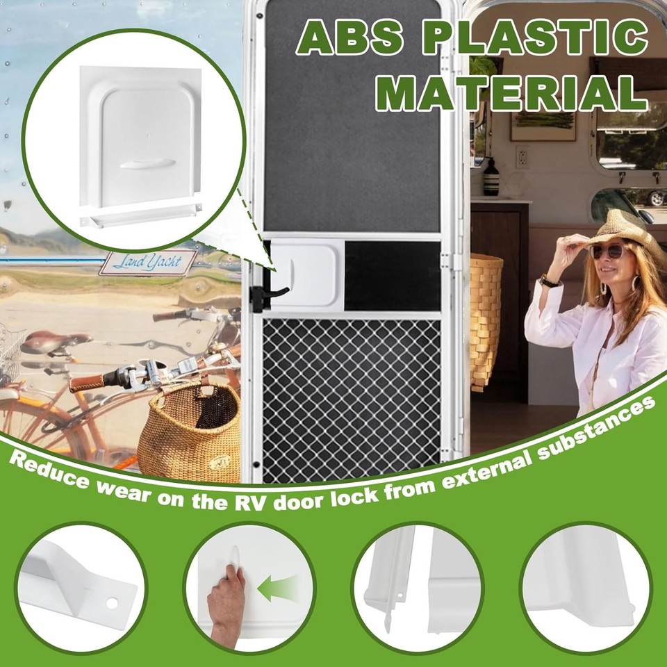 12" Screen Door Slider Panel with Latch, Premium Screen Door Protector ...