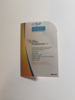 Microsoft Office Professional 2007 - Licenza italiana | eBay