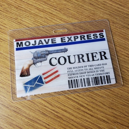 Fallout ID Badge - Mojave Express Courier Style C costume cosplay | eBay