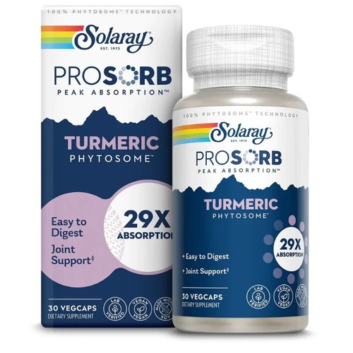 Solaray Prosorb Turmeric 29x 30 Vcaps | eBay