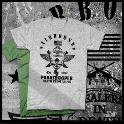 Airborne Paratrooper T-Shirt 82nd Airborne 101st Airborne Ranger ...