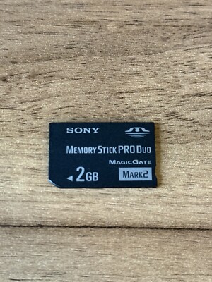 Sony 2Gb Memory Stick Pro Duo Magic Gate Mark 2 Memory card | eBay