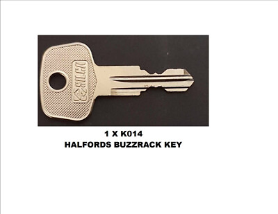 K014 BUZZRACK & HALFORDS Bike Carrier Rack Spare Key Cut To Code Number ...