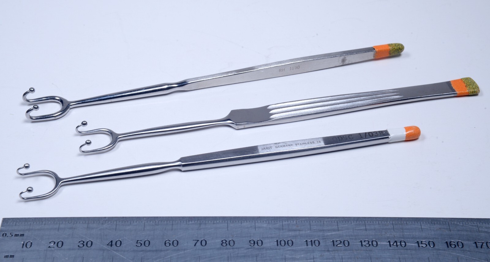 3x Jarit V. Mueller Fomon Retractor Elevator 2-Ball Tip Prongs 6½ ...