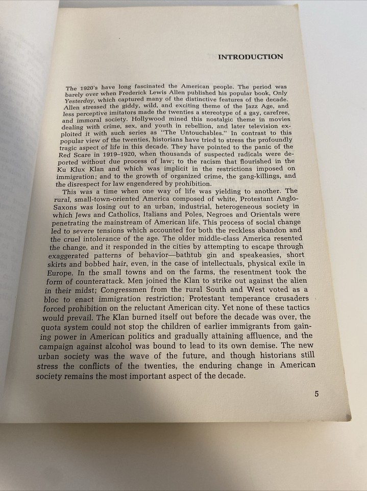The Age of Insecurity: America, 1920-1945 - Robert Divine - 1968 PB ab5 ...