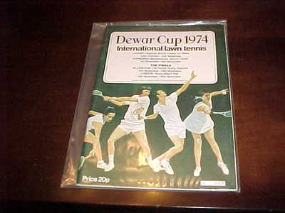 1974 The Dewar Cup Tennis Program | eBay