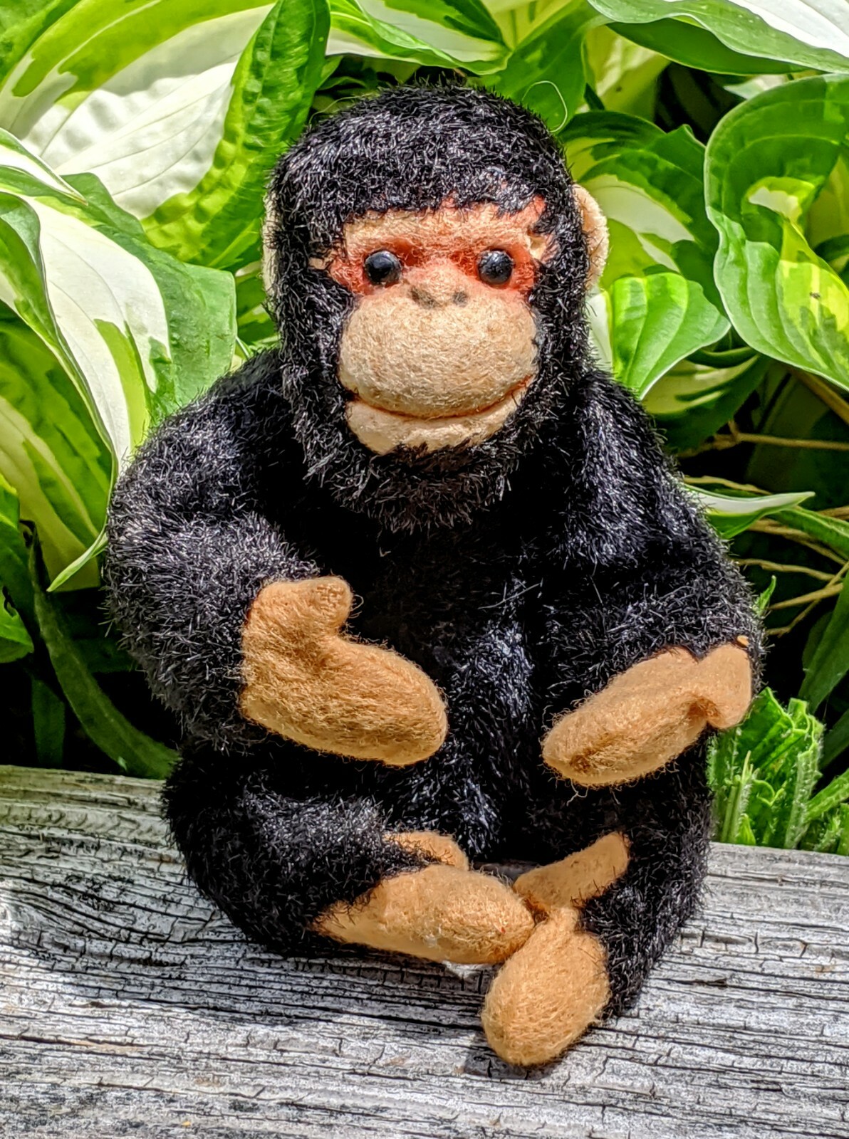 Antique Pre-war Miniature Mohair Steiff/Schüco Pincushion Monkey Toy ...