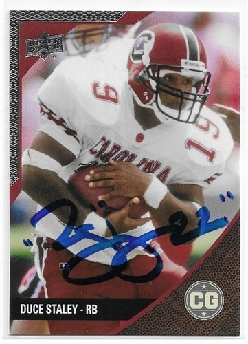 DUCE STALEY Autographed Signed 2014 card South Carolina Gamecocks ...
