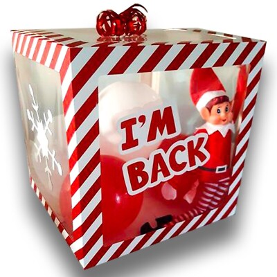 X'MAS Elf Arrival Kit Box CHRISTMAS Eve Candy stripe balloon Gift ...