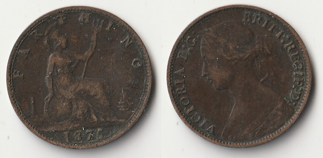 1875 Great Britain farthing coin | eBay