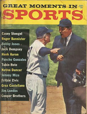 NEW YORK YANKEES CASEY STENGEL 1959 GREAT MOMENTS IN SPORTS MAGAZINE ...