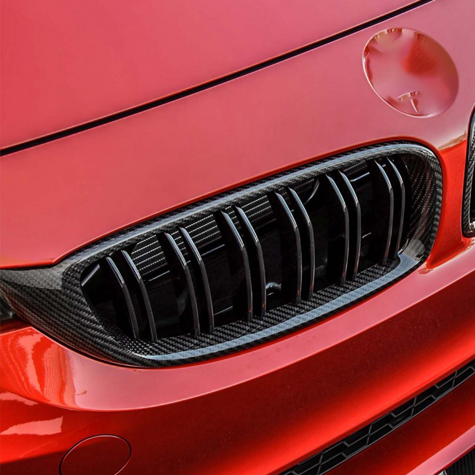 Carbon Fibre Front Bar Grill Grille Cover For BMW F80 M3 F82 F83 M4 ...