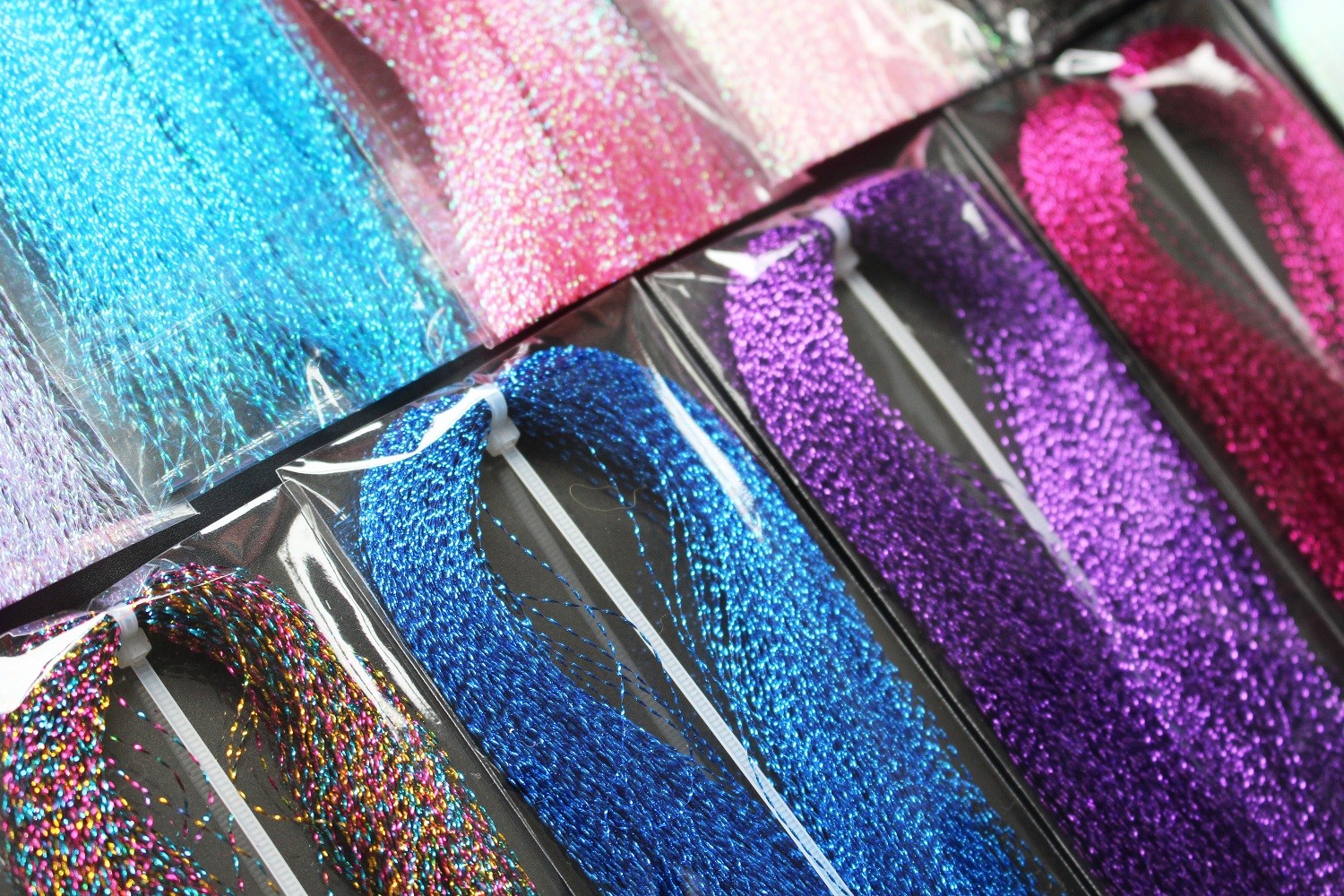 22 Colors Crystal Flash Holographic Tinsel Flashabou Sparkle Fly Tying ...