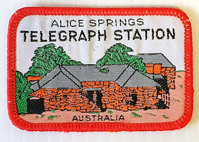 Alice Springs Telegraph Station - NT - Souvenir Vintage Cloth Patch ...