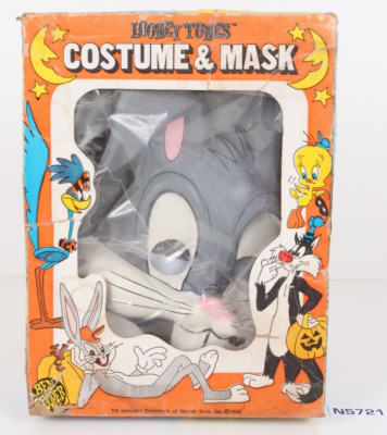 Vintage Ben Cooper Looney Tunes Bugs Bunny Costume & Mask in Box 1983 ...
