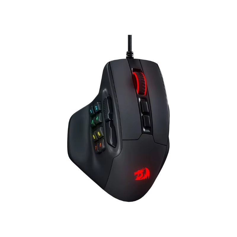 M811 Aatrox MMO Gaming Mouse, 15 Programmable Buttons Wired RGB Gamer ...