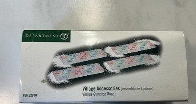 DEPT 56 NORTH POLE VILLAGE General Accessory VILLAGE GUMDROP ROAD (T ...