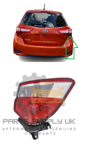 NEW FOR TOYOTA YARIS 2017-2020 REAR TAIL LIGHT LAMP RIGHT O/S | eBay