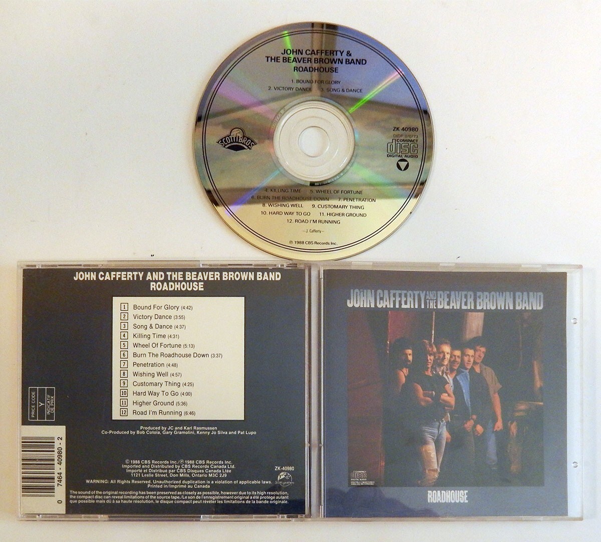 John Cafferty And The Beaver Brown Band - Roadhouse - Audio CD 1988 | eBay