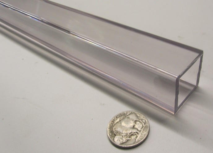 Kmac Polycarbonate Square Tube 1.0" Square x 1/8" Wall x 48"-122 | eBay