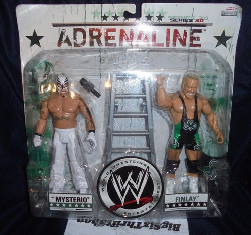 WWE Rey Mysterio & Fit Finlay Action Figures Set Jakks Adrenaline ...