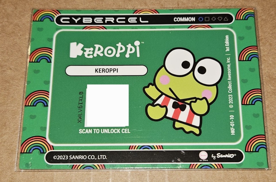 Hello Kitty And Friends Sanrio Cybercel 3D Cel Art Cards - Keroppi ...