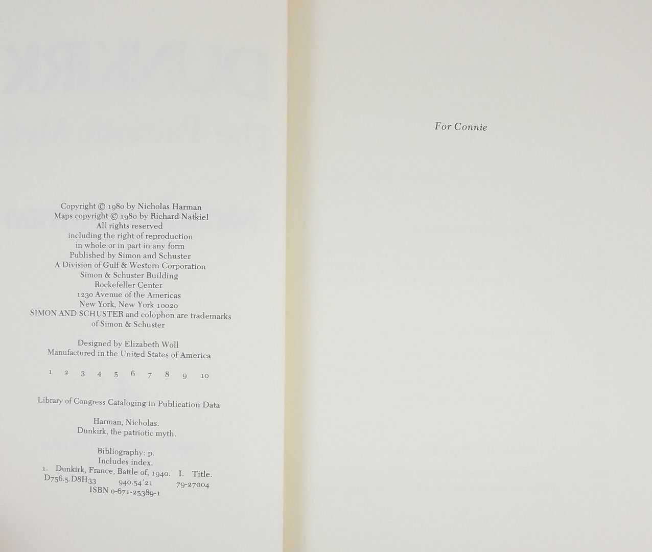 Dunkirk: The Patriotic Myth; Nicholas Harmon; First Edition; Military ...