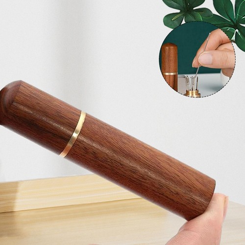 30 Pieces Large Eye Sharp Hand Sewing Pins Stitching with Wooden ...