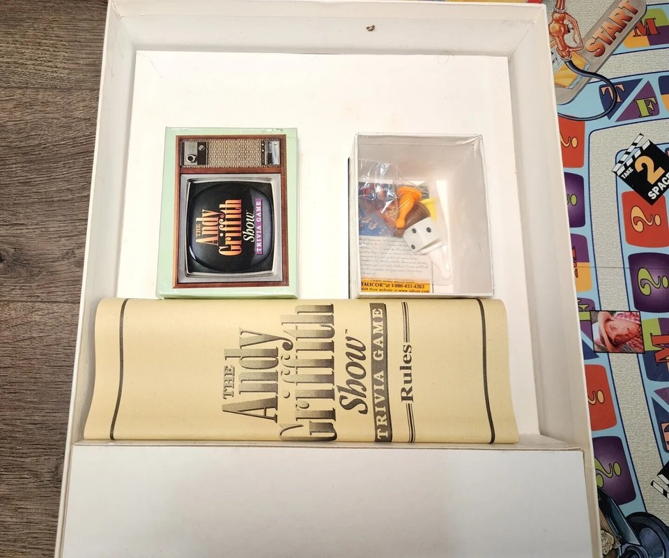 The Andy Griffith Show Trivia Board Game 1998 Mayberry Game Complete By ...