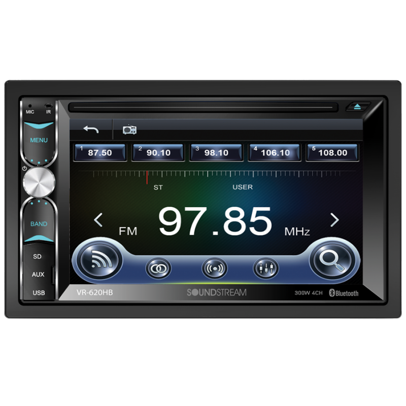 Soundstream DVD/CD Player Bluetooth USB Android Mirror Link 6.2 Monitor ...