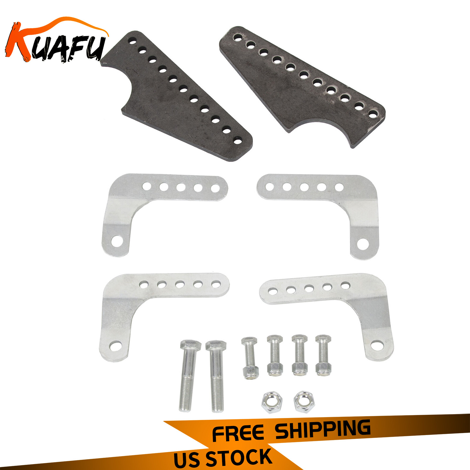 New Coil Over Shock Mount Kit Adjustable Lower Brackets for 3" Axle ...