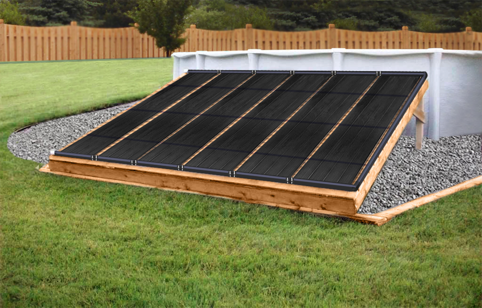 18-2X12' SunQuest Solar Swimming Pool Heater Complete System with Roof ...