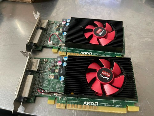 2 DELL AMD RADEON R5 340 2GB GDDR3 VIDEO CARD PCI-E DVI, DP P/N: 109 ...