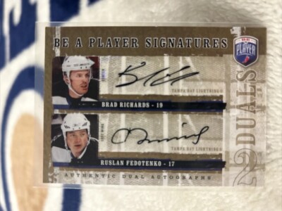 2006-07 Be A Player Signatures Duals #DRF Brad Richards/Ruslan ...