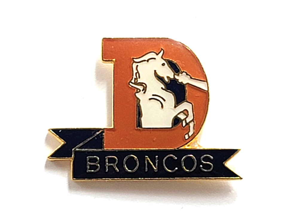 Denver Broncos NFL Football Pin Vintage D Logo Rearing Horse Sports ...