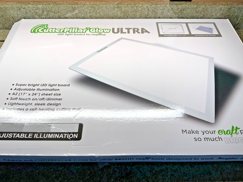 CutterPillar Glow Ultra LED Light Board Light Box Tracing Pad w/Mat 17 ...