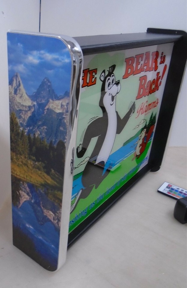 Hamms The Bear is Back Scene LED Display light sign box | eBay
