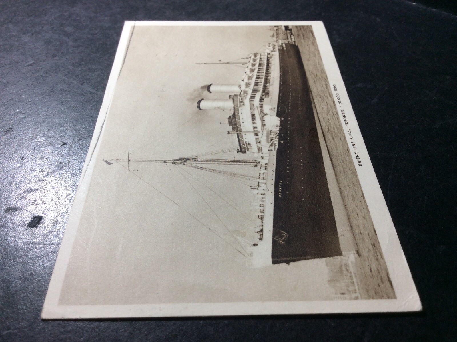 Vintage Shipping Postcard RMS Orontes Orient Line BW Postmarked ...