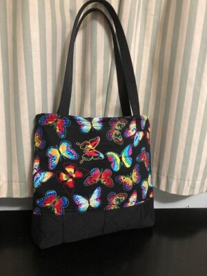 Butterflies Quilted Tote Bag | eBay
