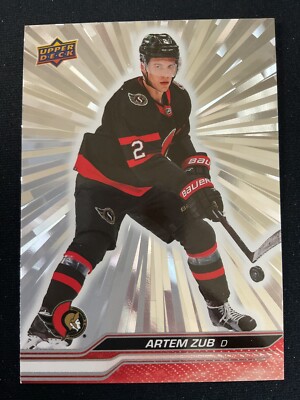 Artem Zub 2023-24 Upper Deck Series 2 Outburst Silver Parallel Card ...