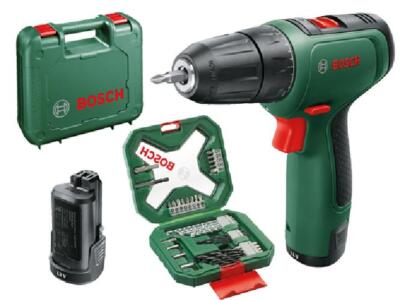 TRAPANO BOSCH BATTERIA LITIO 12V. EASY DRILL 1200+X34 + VALIGETTA E ...