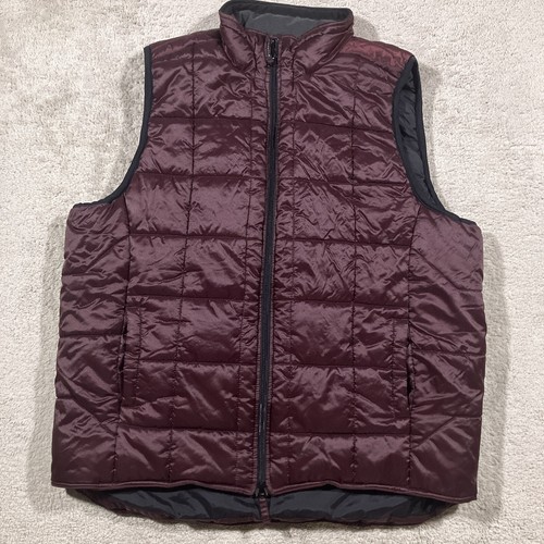 ExOfficio Maroon Puffer Vest Mens 2XL Skiing Outdoors Cabincore ...