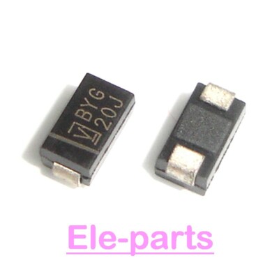100 PCS BYG20J DO-214AC BYG21 SMA Diodes Fast Silicon Mesa SMD ...