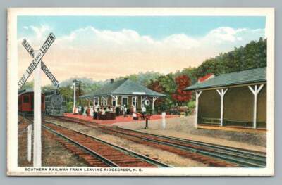 Southern Railway Train Depot RIDGECREST NC Antique Railroad Station ...