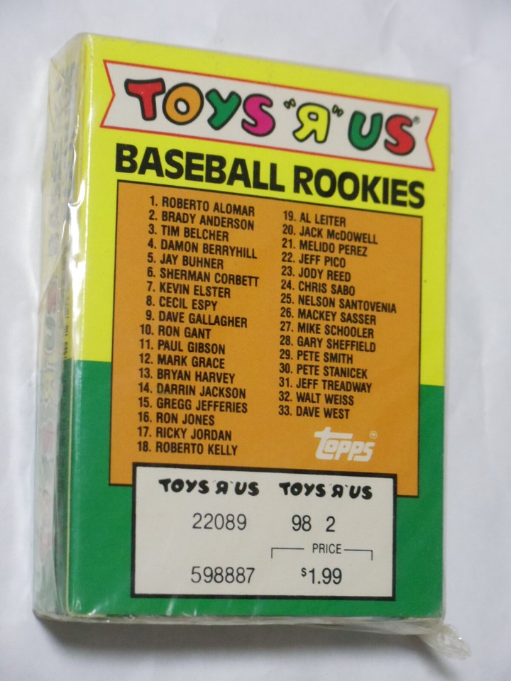 1989 Topps Toys R Us Baseball Rookie Factory Sealed Collector's Set 33 ...