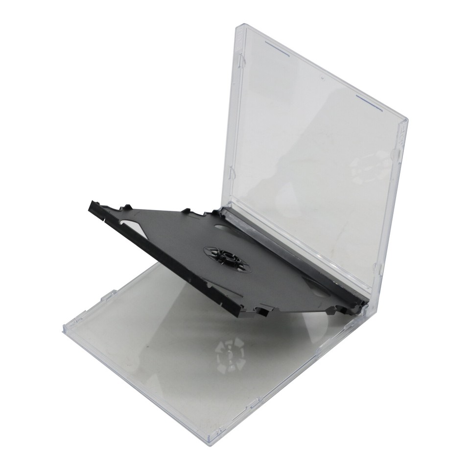 1 STANDARD Double 2 CD Jewel Case with Tray 10.4mm (2 CD) Lots ...