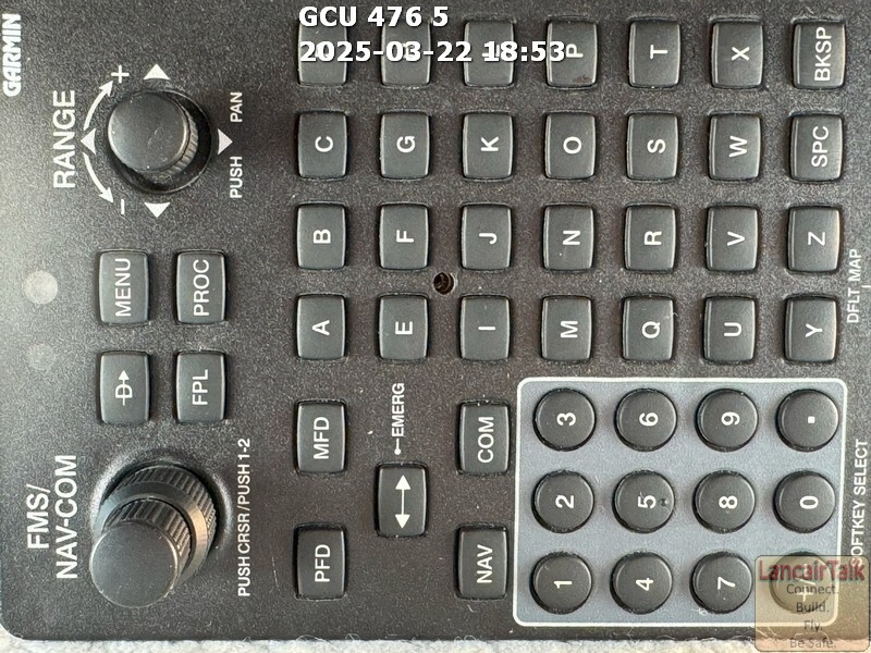 011-01237-00 Garmin GCU 476 FMS Controller with Tray 14/28v free ...